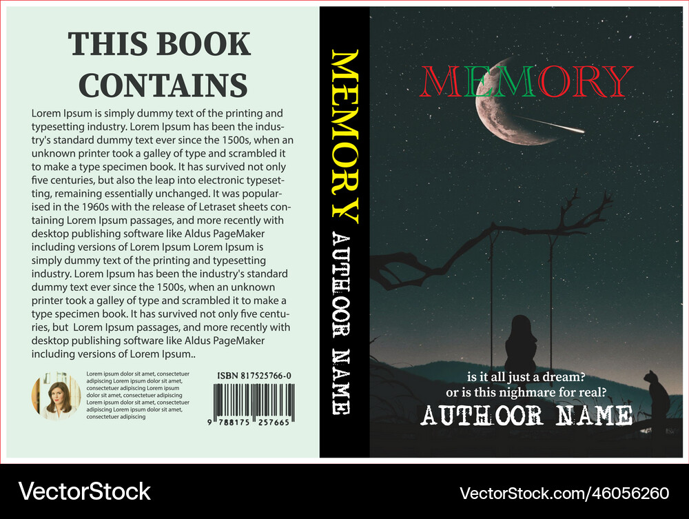 Book cover design svg Royalty Free Vector Image