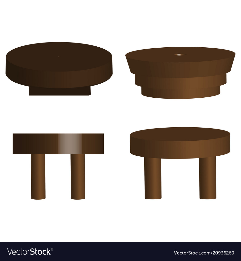Table icon set Royalty Free Vector Image - VectorStock
