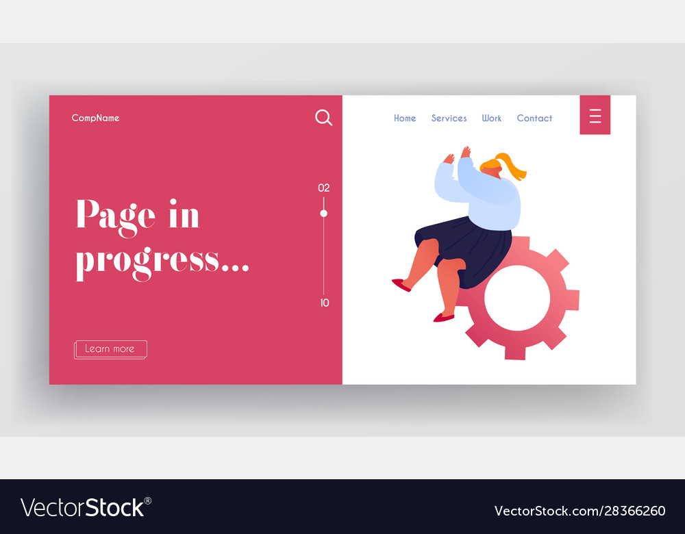 Technical support working process development Vector Image