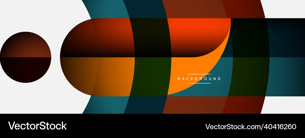 Trendy shapes color minimal design composition Vector Image
