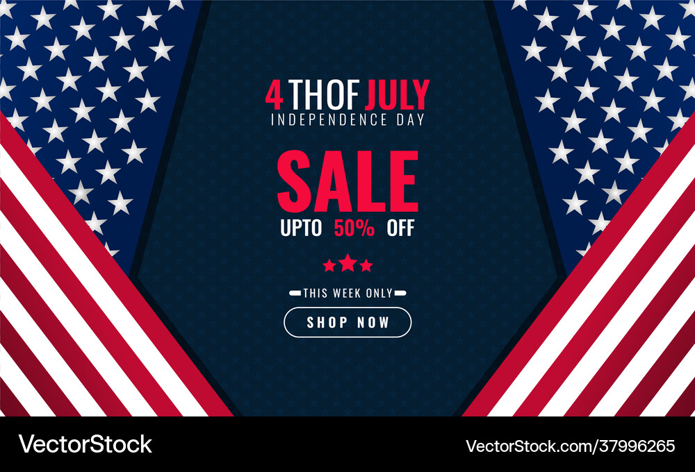 4th july independence day background sales Vector Image