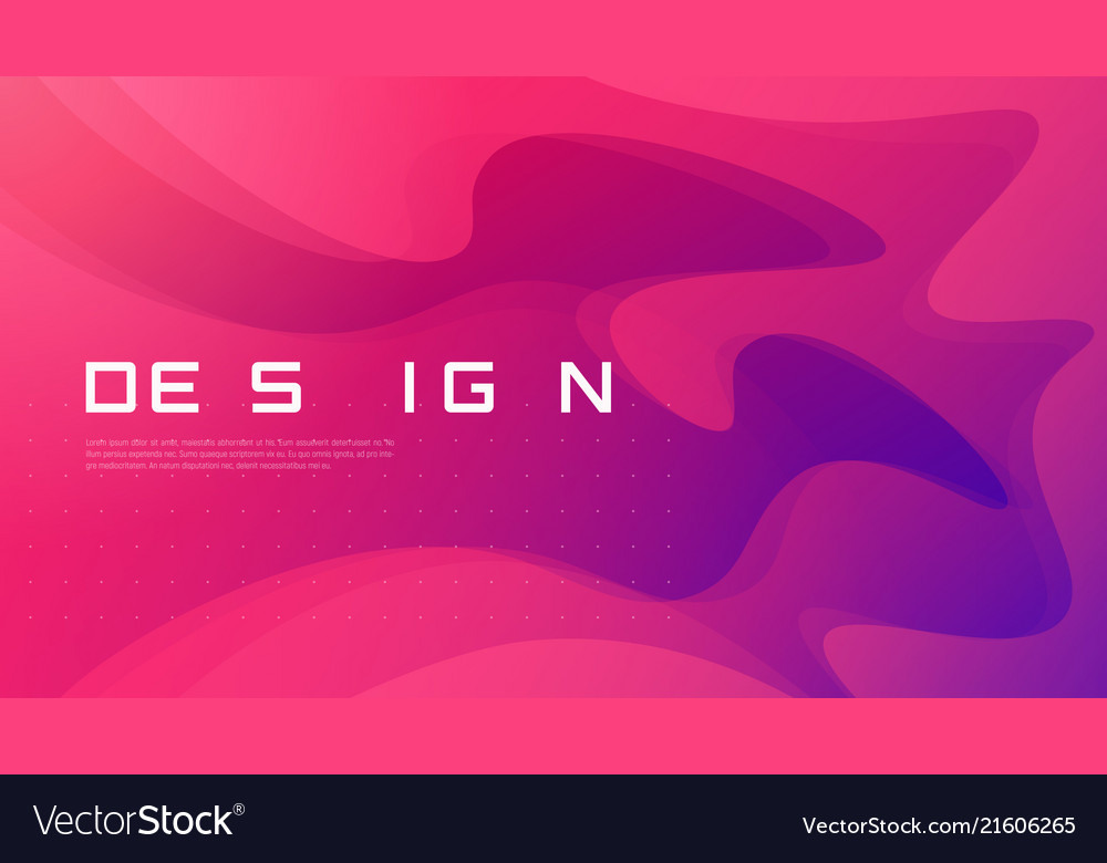 Abstract gradient geometric design colorful wavy Vector Image