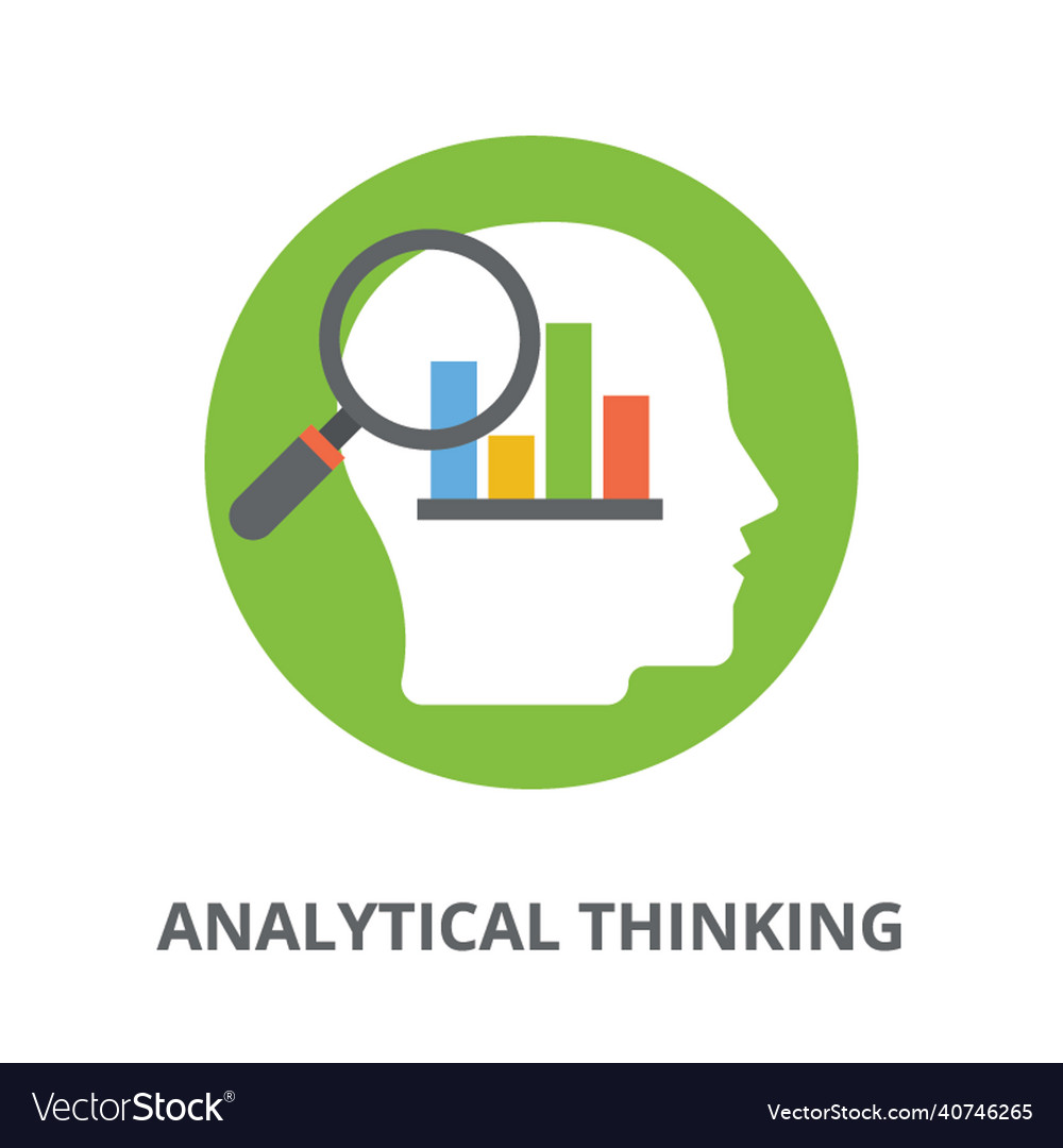 Analytical thinking Royalty Free Vector Image - VectorStock