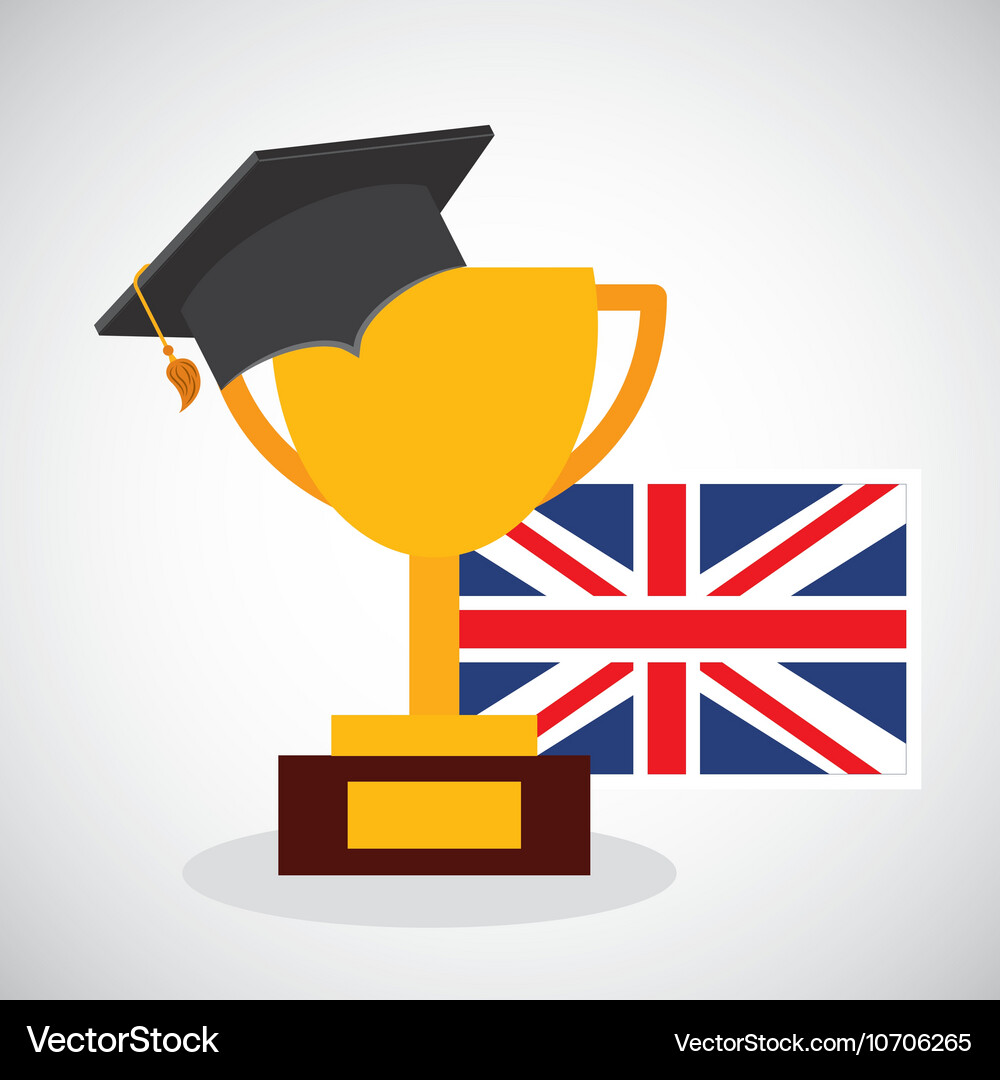 Learn english education icons Royalty Free Vector Image