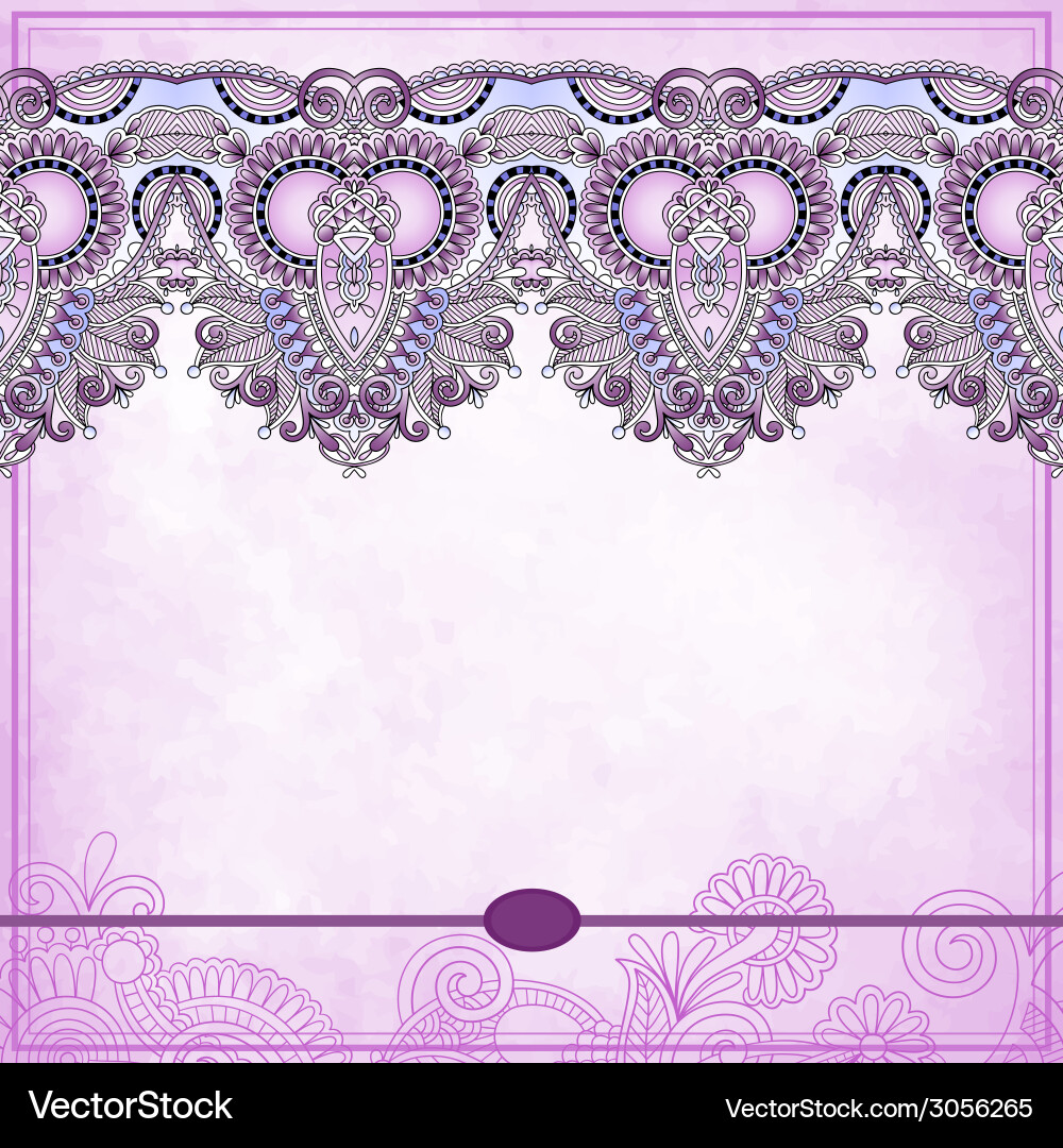 Ornamental floral pattern with place for your text