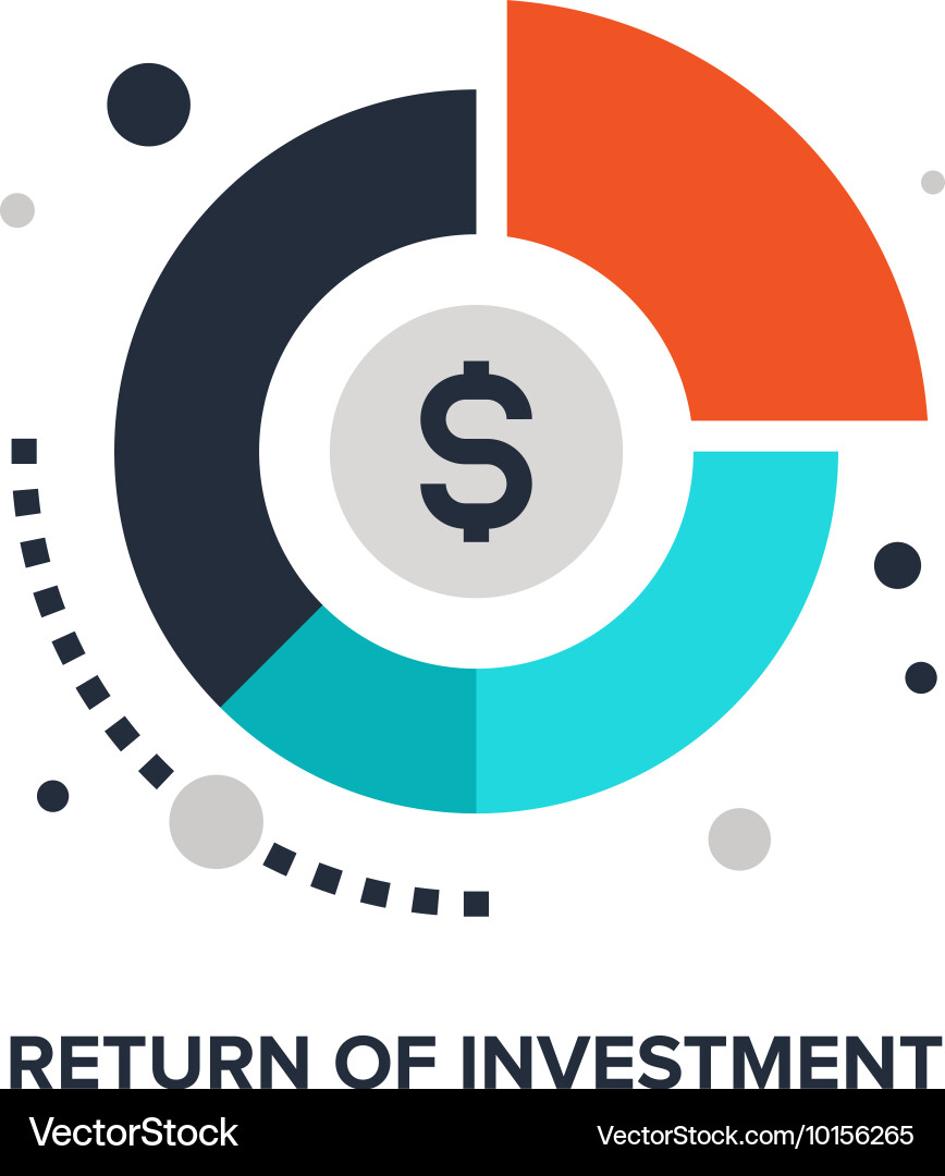 Return of investment Royalty Free Vector Image