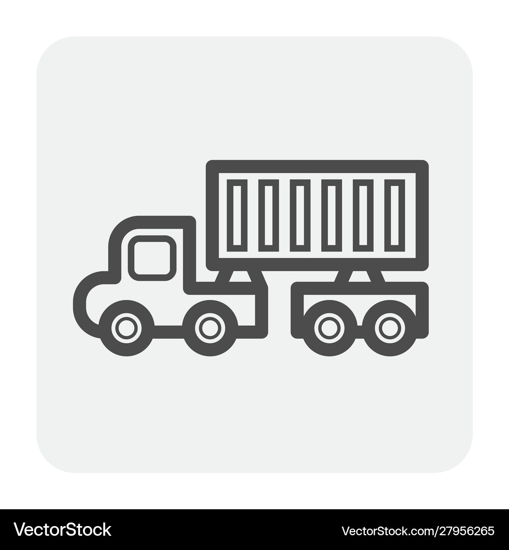 Trailer truck icon Royalty Free Vector Image - VectorStock