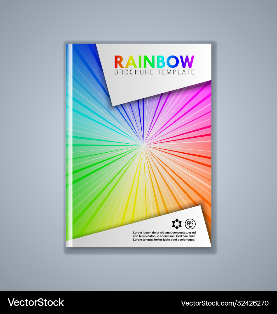 Abstract brochure or book cover template Vector Image