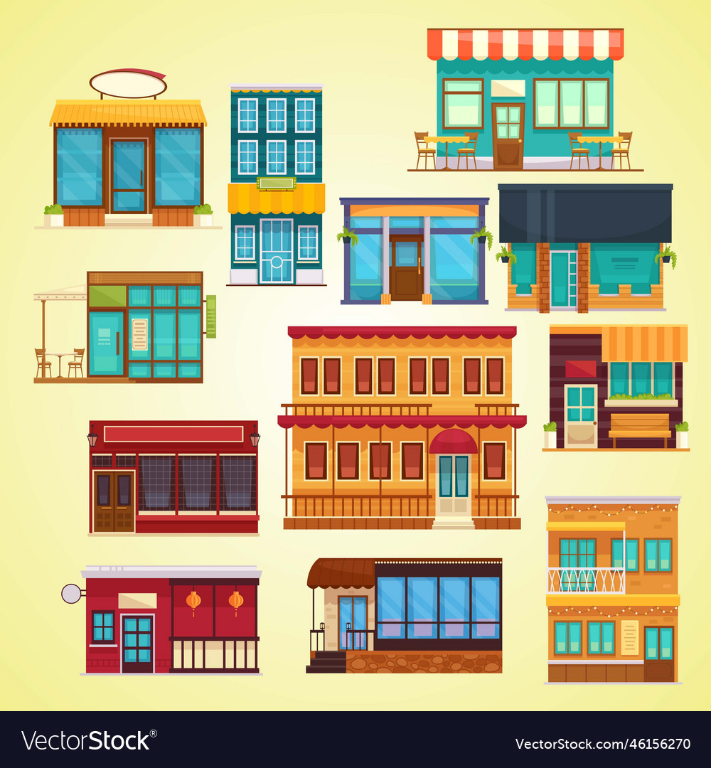 Architecture house building design Royalty Free Vector Image