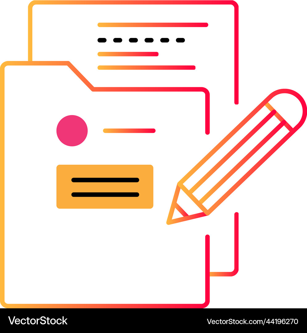 Contract paper document signature line icon Vector Image