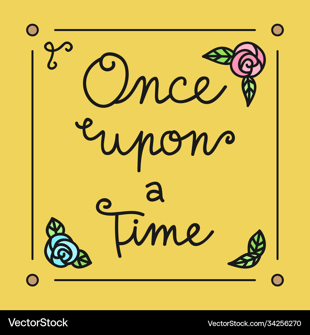 Fairytale storybook front page cover Royalty Free Vector