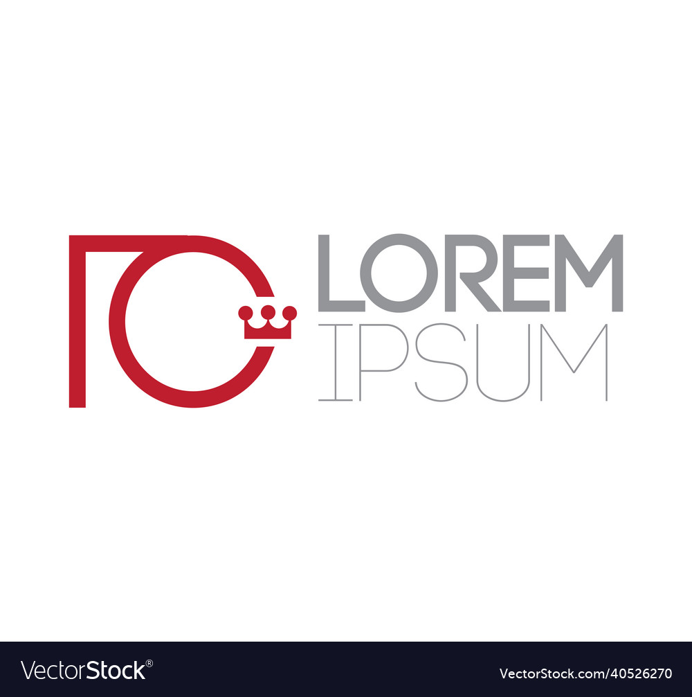 Rc Logo Concept Royalty Free Vector Image Vectorstock