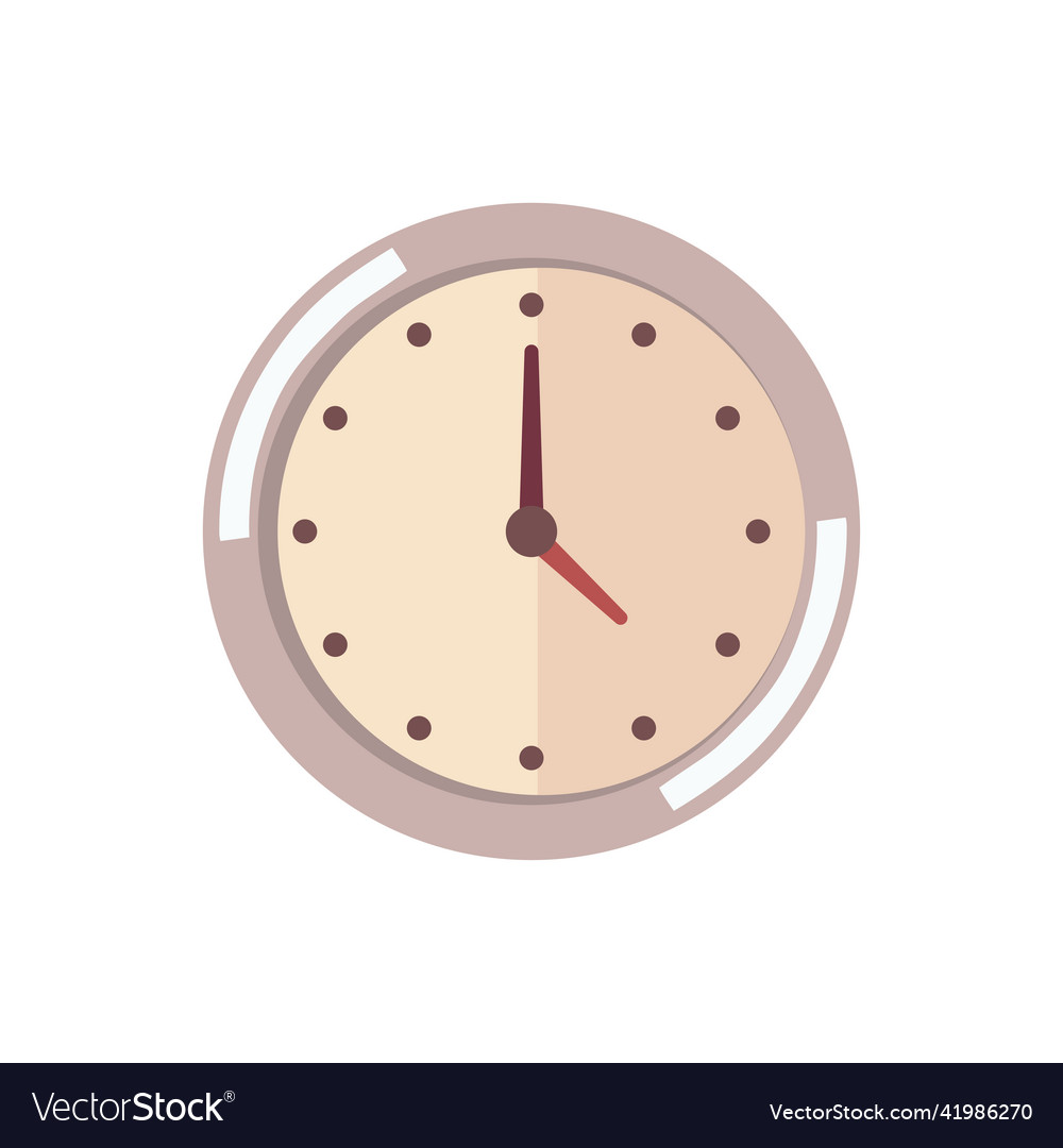 Time clock watch Royalty Free Vector Image - VectorStock