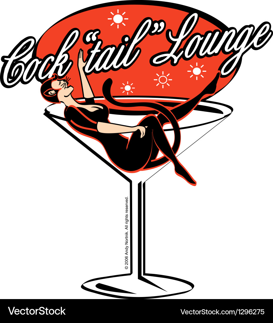 Cocktail lounge Royalty Free Vector Image - VectorStock