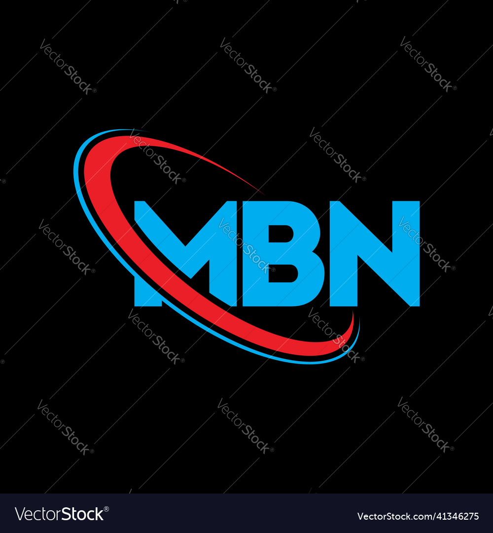 Mbn logo letter design Royalty Free Vector Image