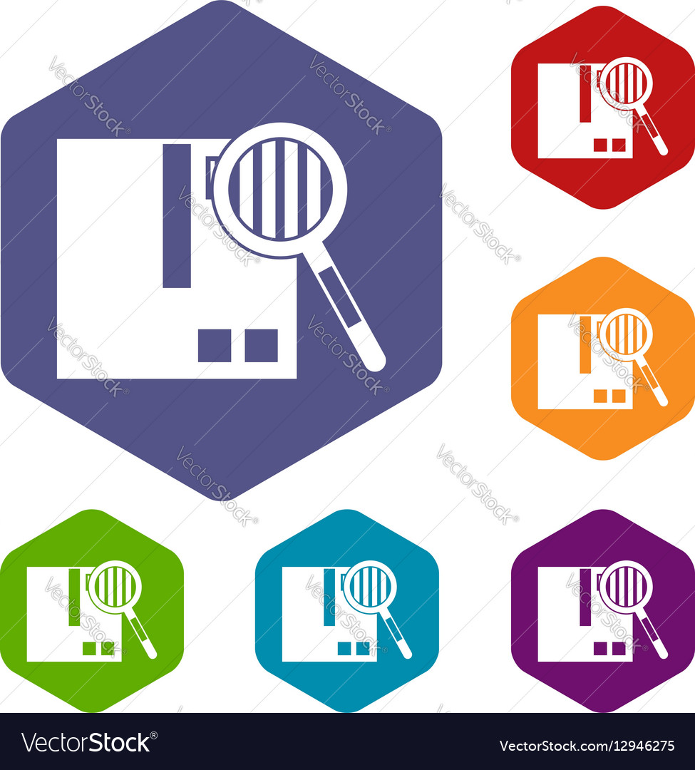 Quality Control Icons Set Royalty Free Vector Image