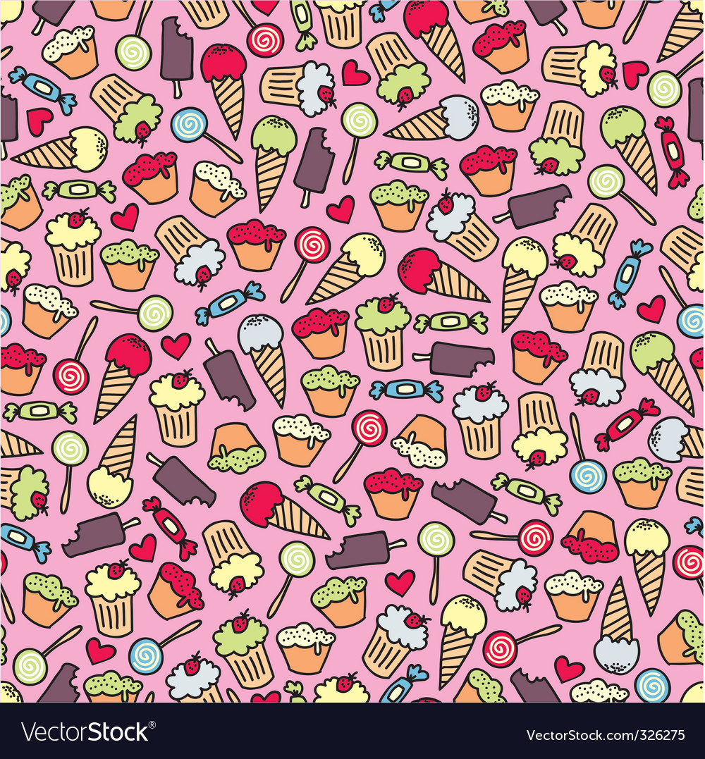 Sweet pattern Royalty Free Vector Image - VectorStock