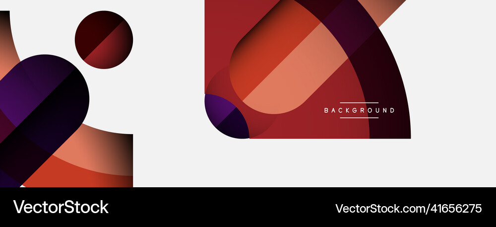 Trendy shapes color minimal design composition Vector Image