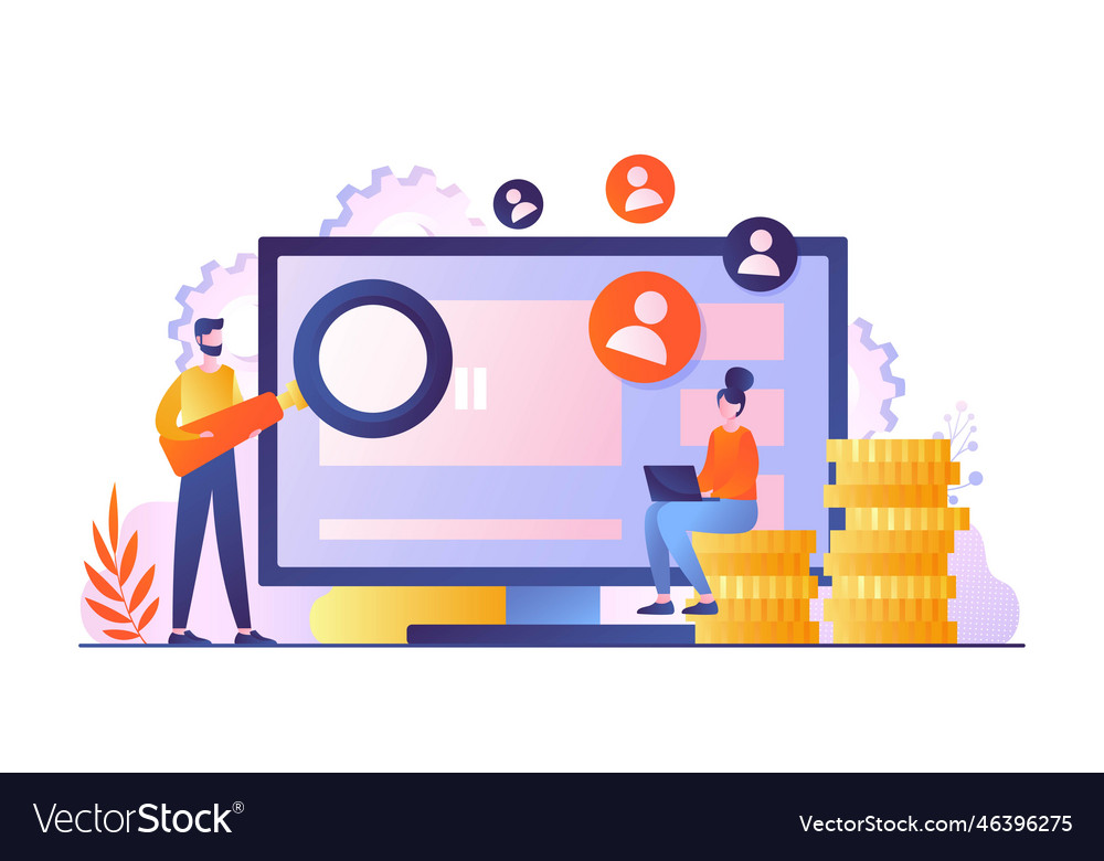 Video Monetization Concept Royalty Free Vector Image