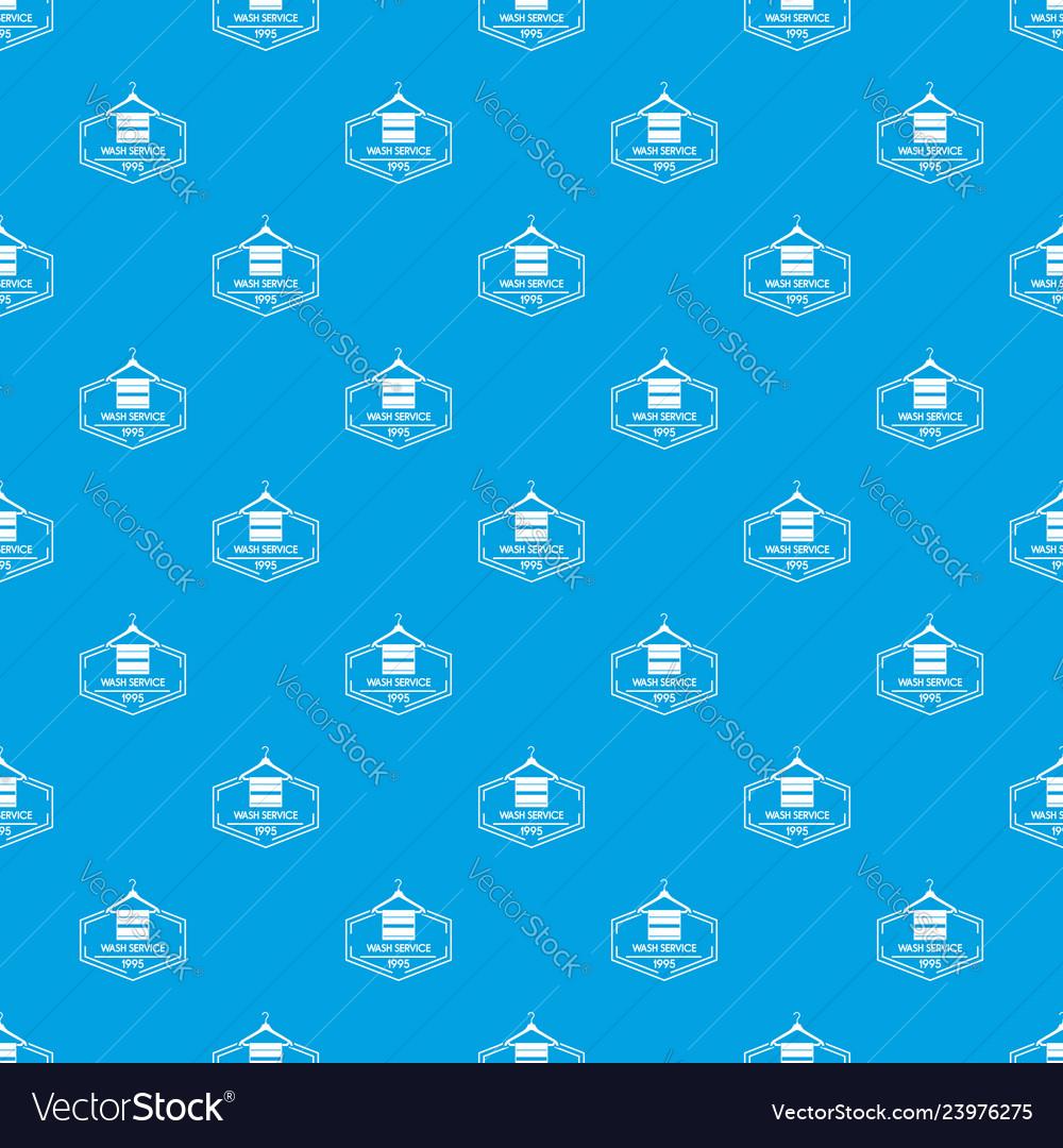 Wash service pattern seamless blue Royalty Free Vector Image