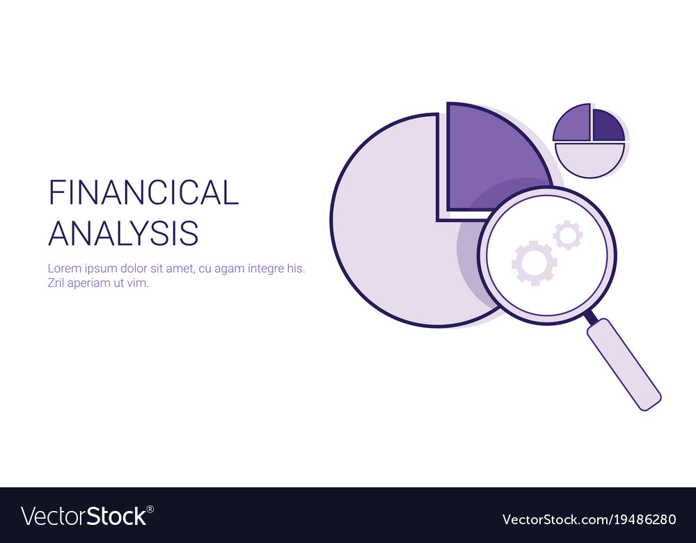 Financial analysis business concept data Vector Image