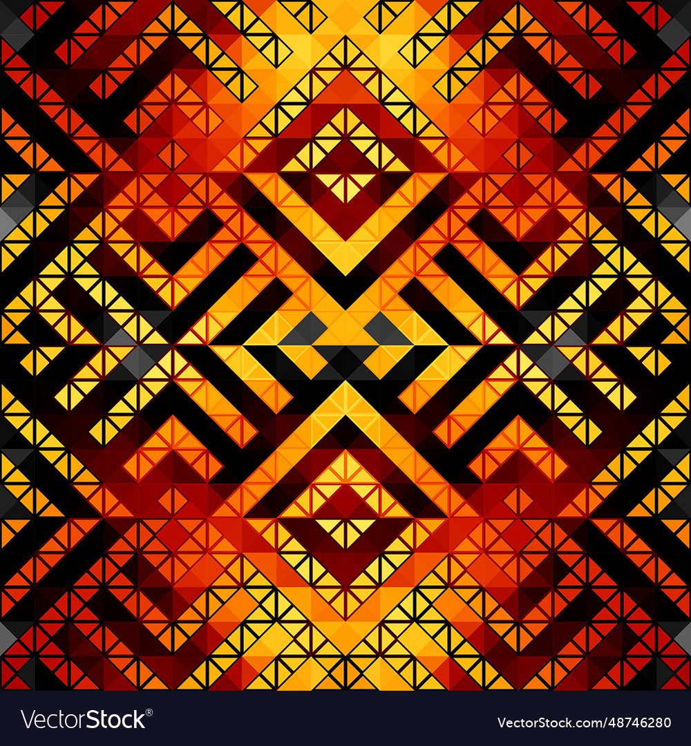 Geometric abstract triangles pattern seamless Vector Image