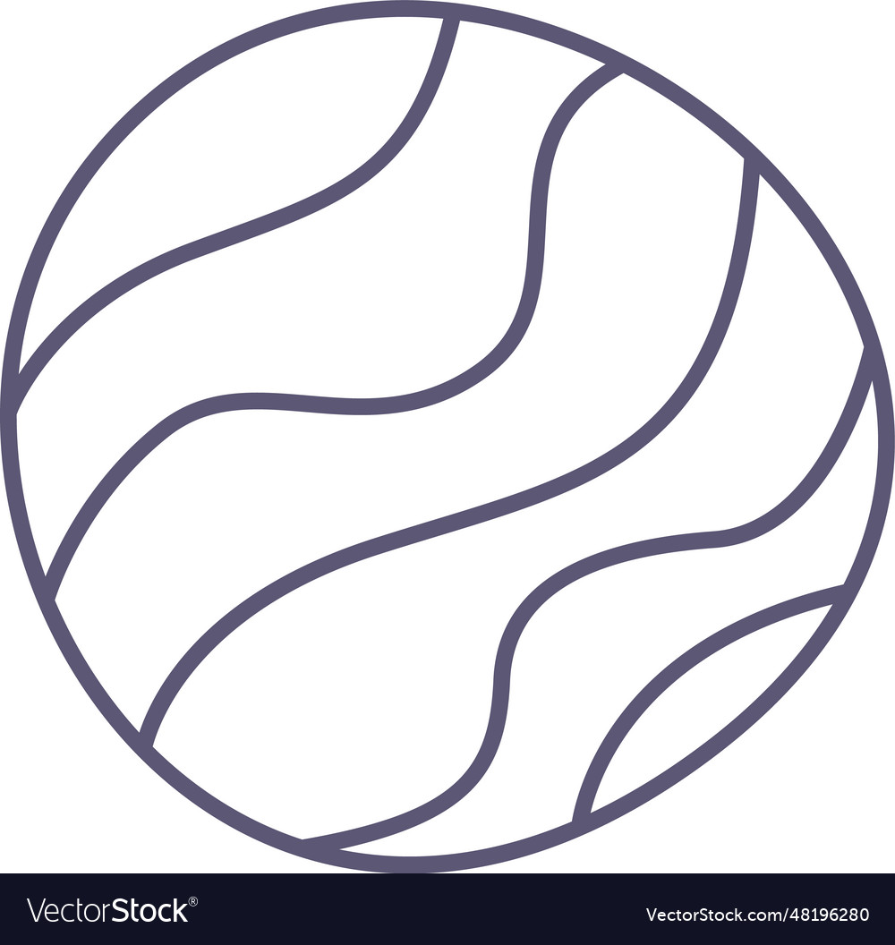 Lined planet icon Royalty Free Vector Image - VectorStock