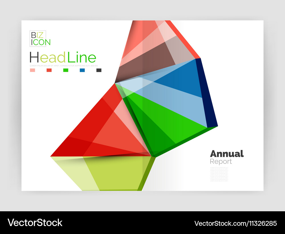 Business annual report abstract backgrounds Vector Image