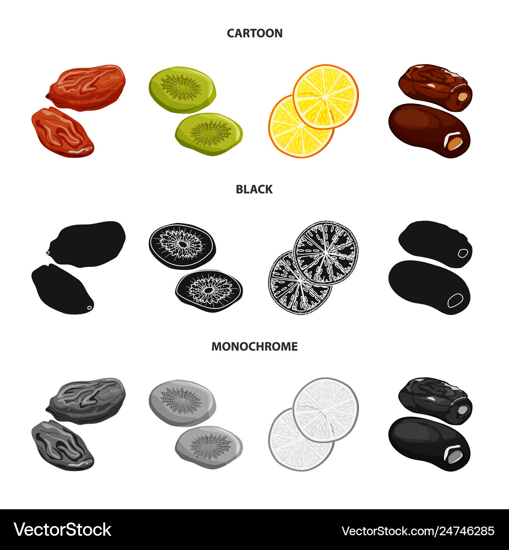 Design food and raw icon collection Royalty Free Vector