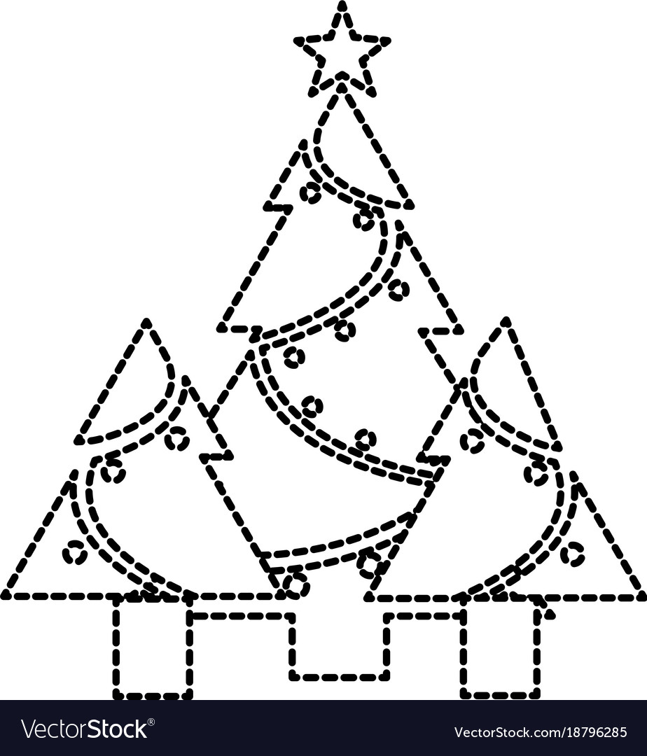 Isolated pine tree design Royalty Free Vector Image