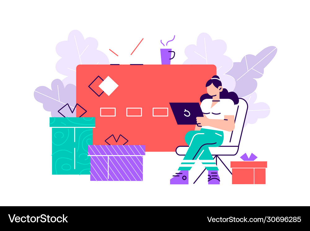 Online shopping Royalty Free Vector Image - VectorStock