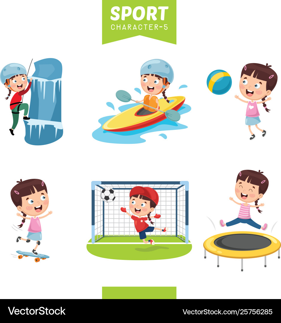 Sport character Royalty Free Vector Image - VectorStock
