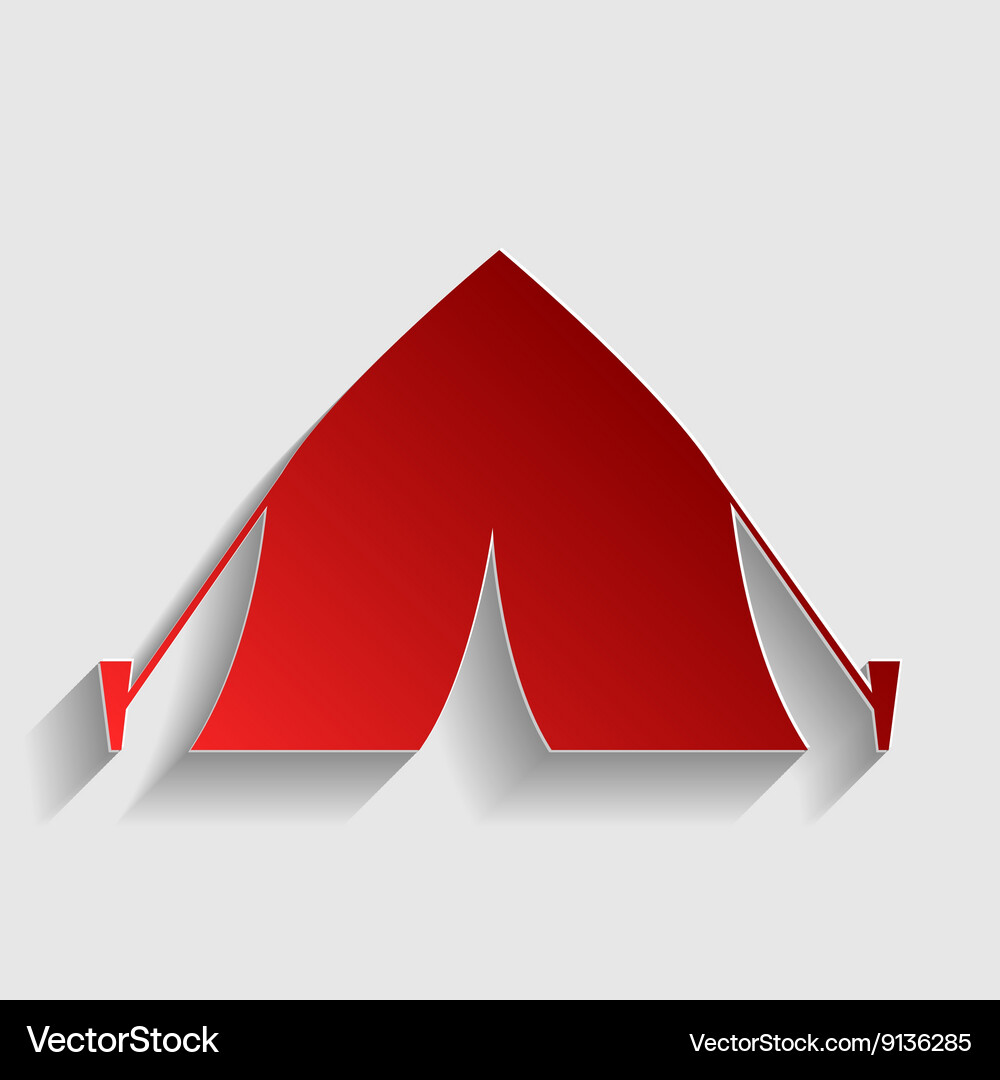 Tourist tent sign Royalty Free Vector Image - VectorStock