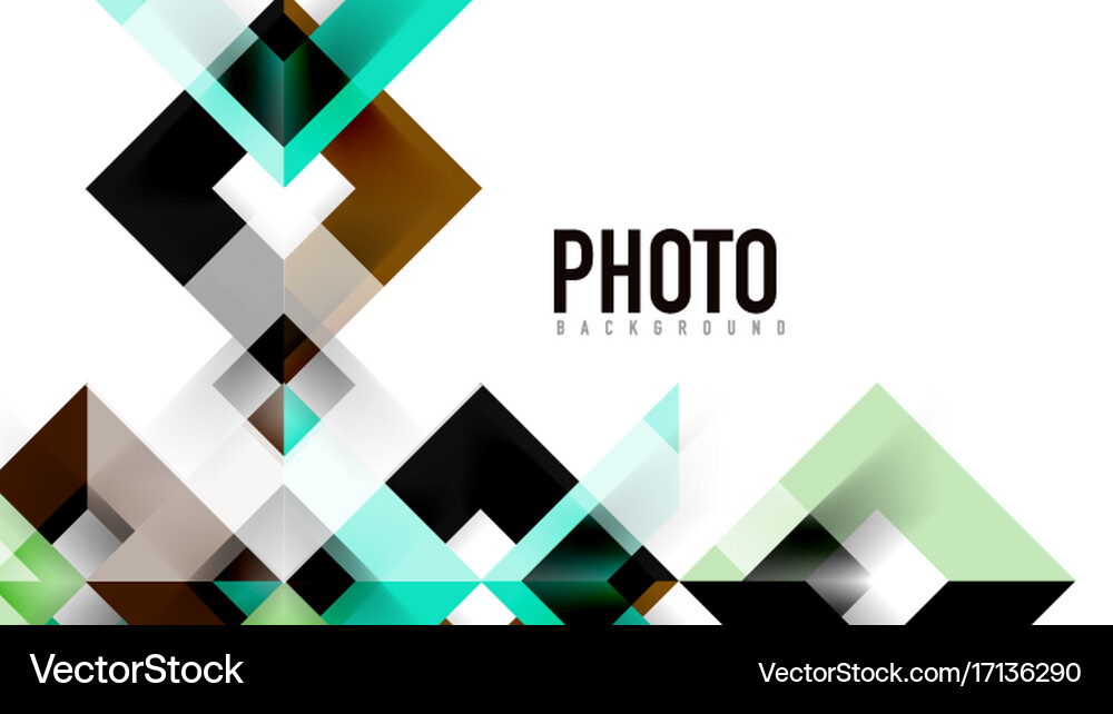 Business Presentation Geometric Template Vector Image