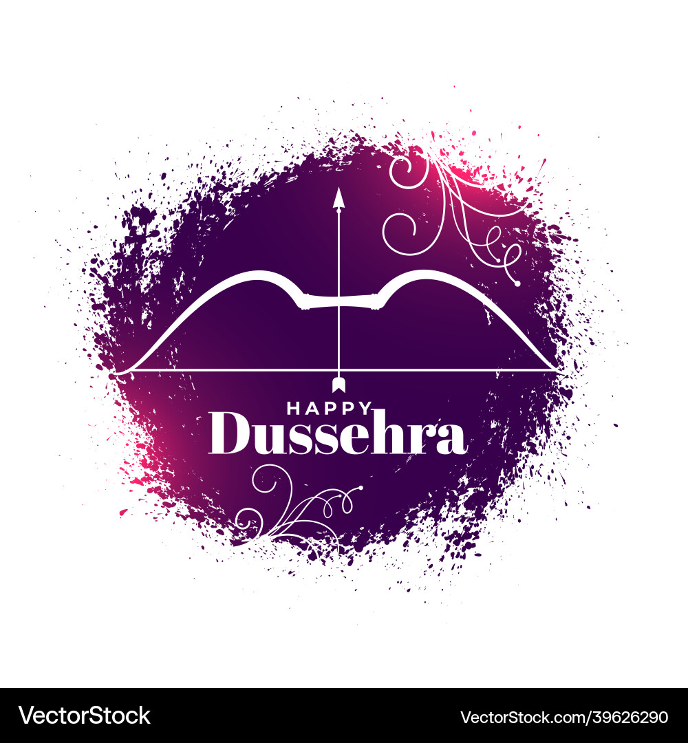 Happy dussehra celebration card design Royalty Free Vector
