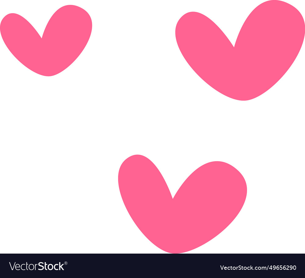 Hearts abstract pattern Royalty Free Vector Image