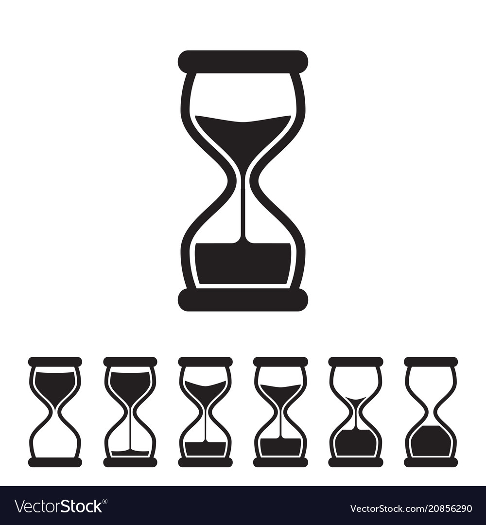 Hourglass collection Royalty Free Vector Image