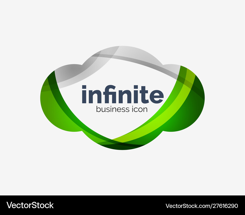 Infinite logo abstract business icon Royalty Free Vector