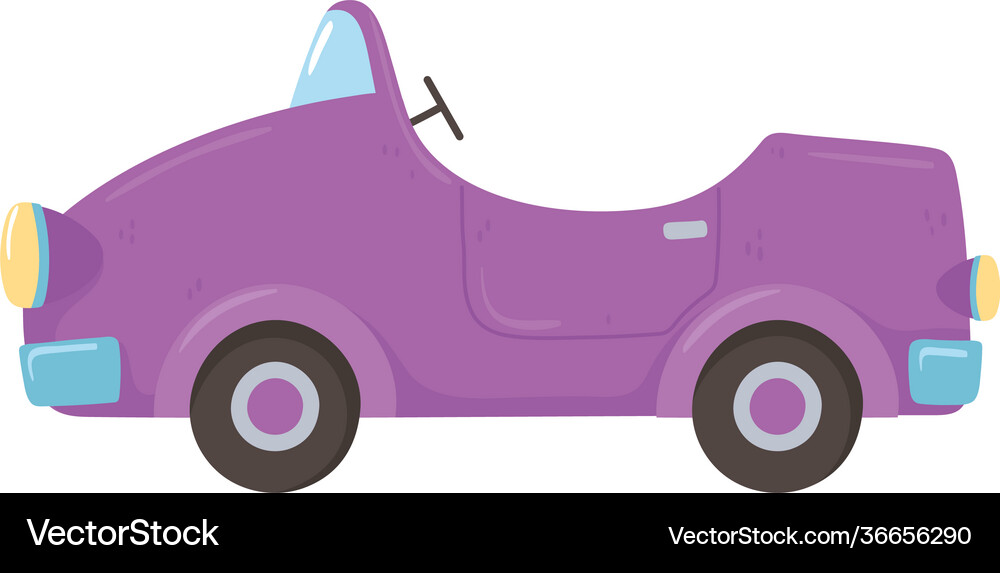 Kids toys car Royalty Free Vector Image - VectorStock