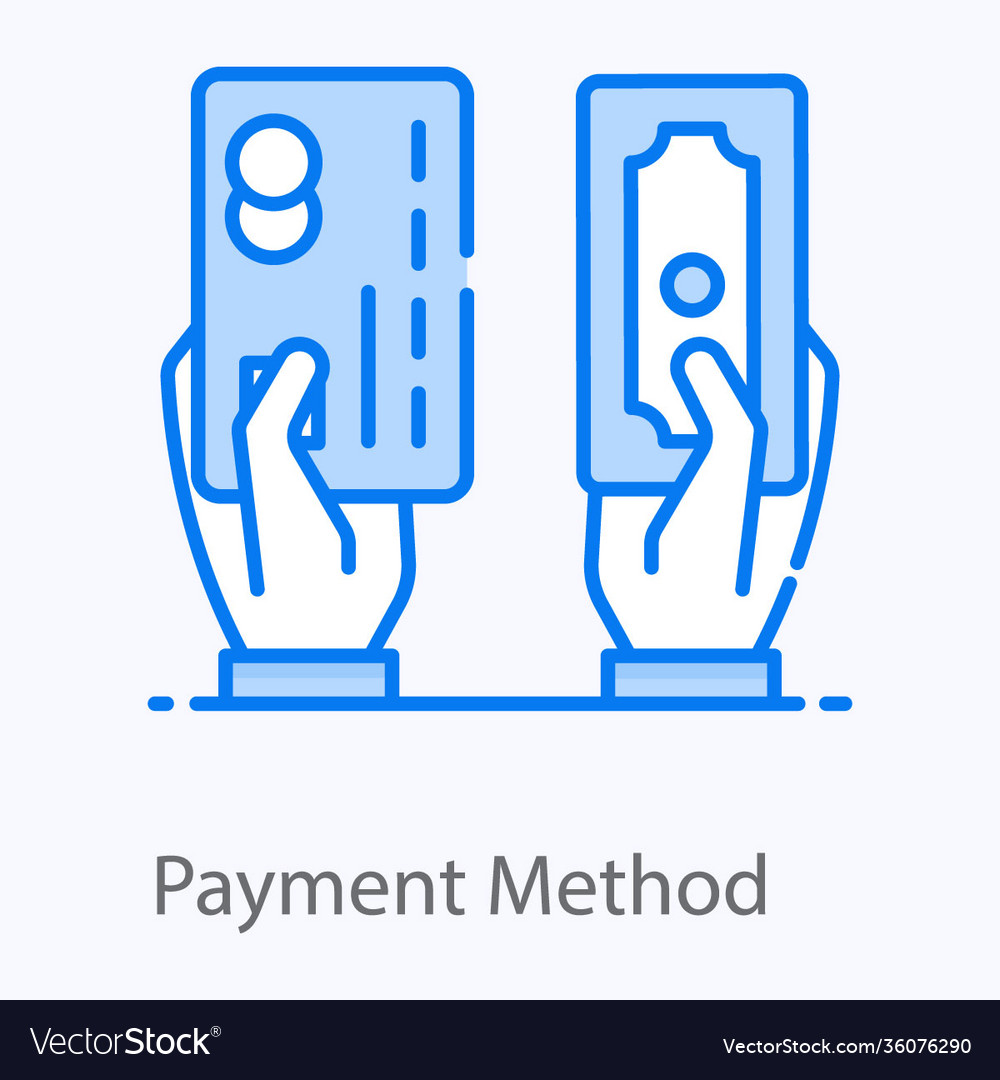 Payment method Royalty Free Vector Image - VectorStock