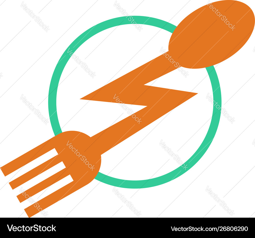Restaurant service abstract logo template symbol Vector Image