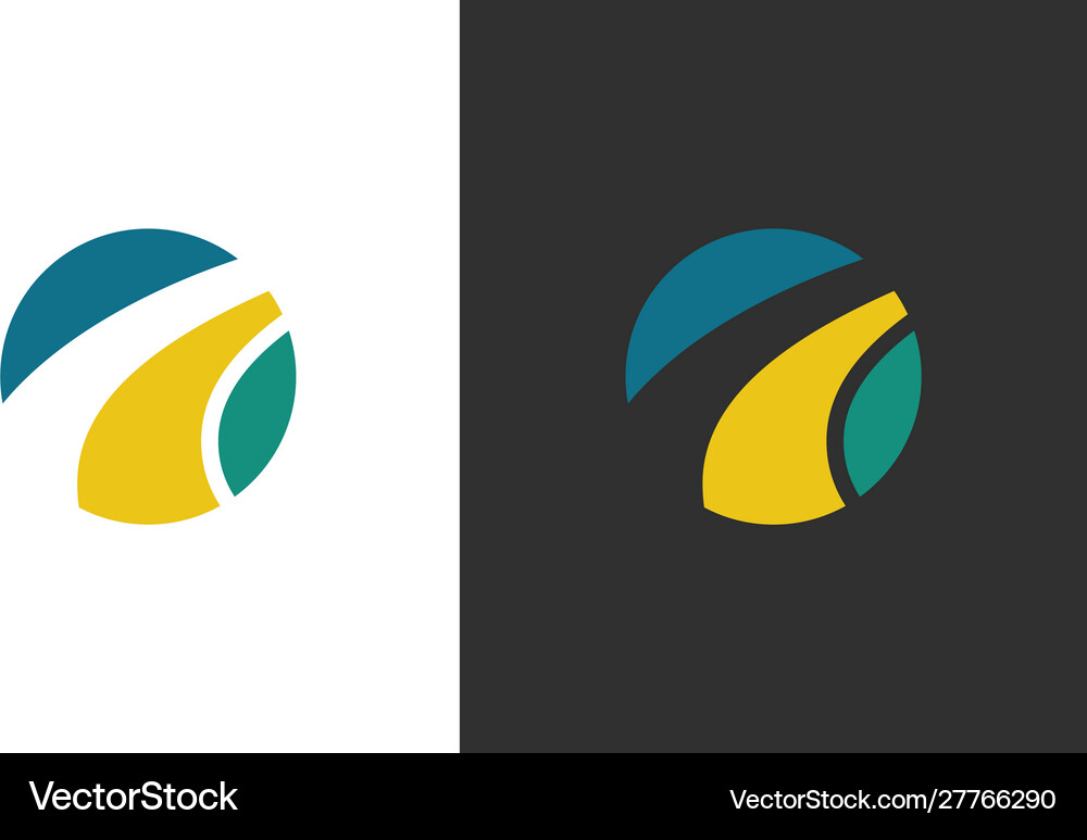 Square swirl company logo Royalty Free Vector Image