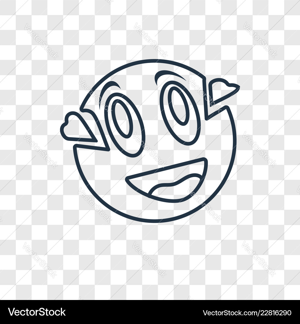 Surprised concept linear icon isolated Royalty Free Vector