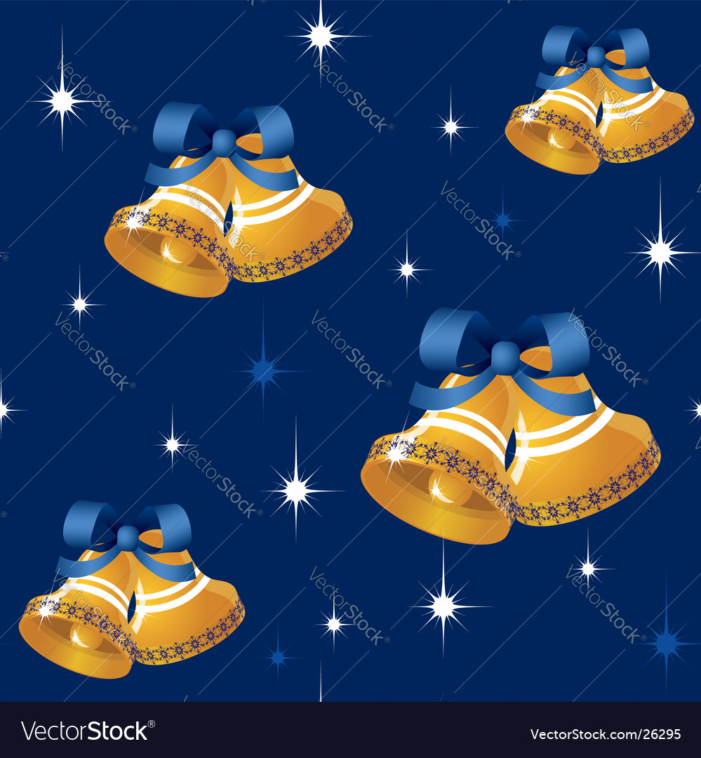 Bells pattern Royalty Free Vector Image - VectorStock