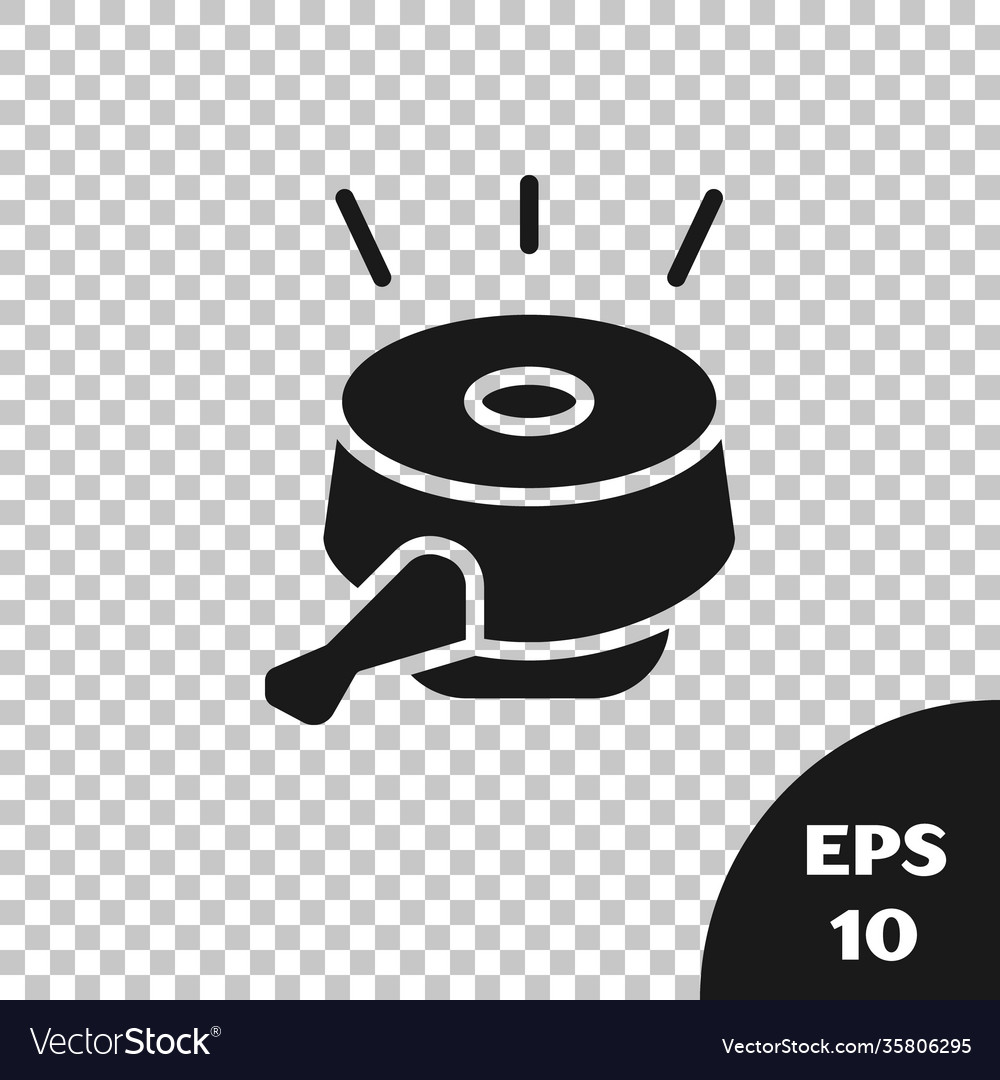 Black bicycle bell icon isolated on transparent Vector Image Black bicycle bell icon isolated on transparent Vector Image