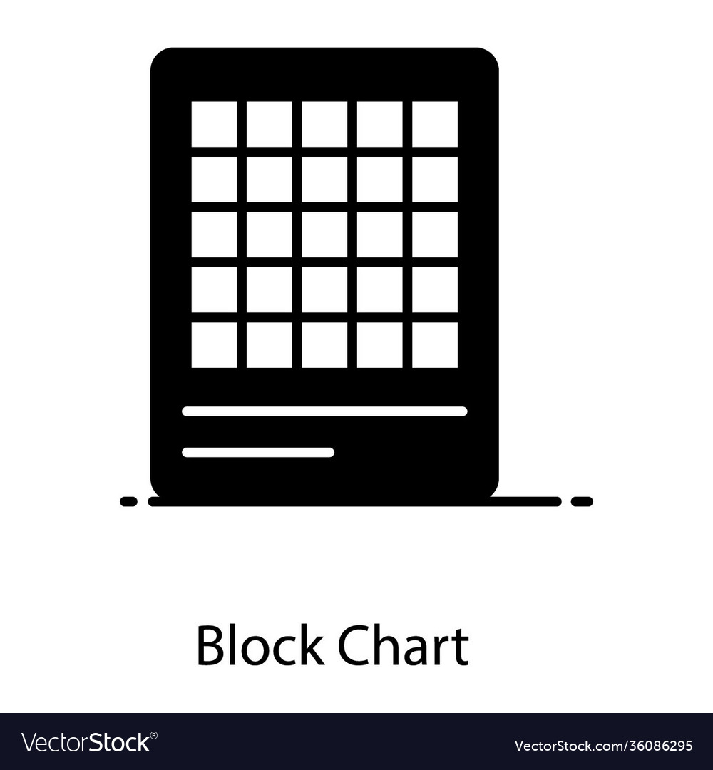 Block chart Royalty Free Vector Image - VectorStock