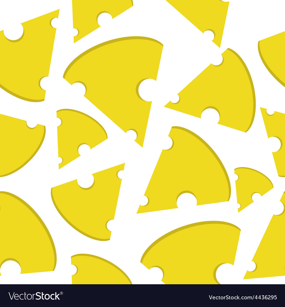 Cheese pattern Royalty Free Vector Image - VectorStock