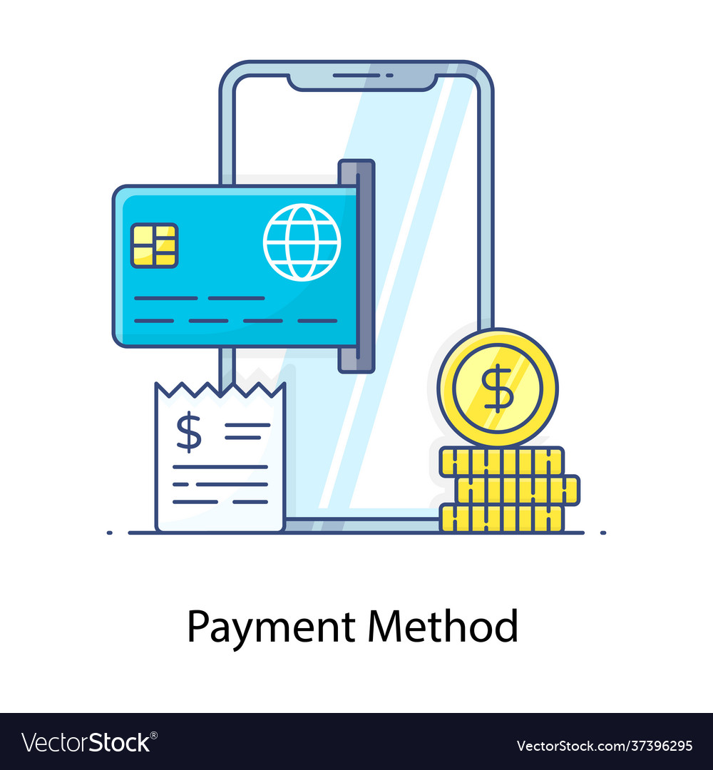 Payment method Royalty Free Vector Image - VectorStock