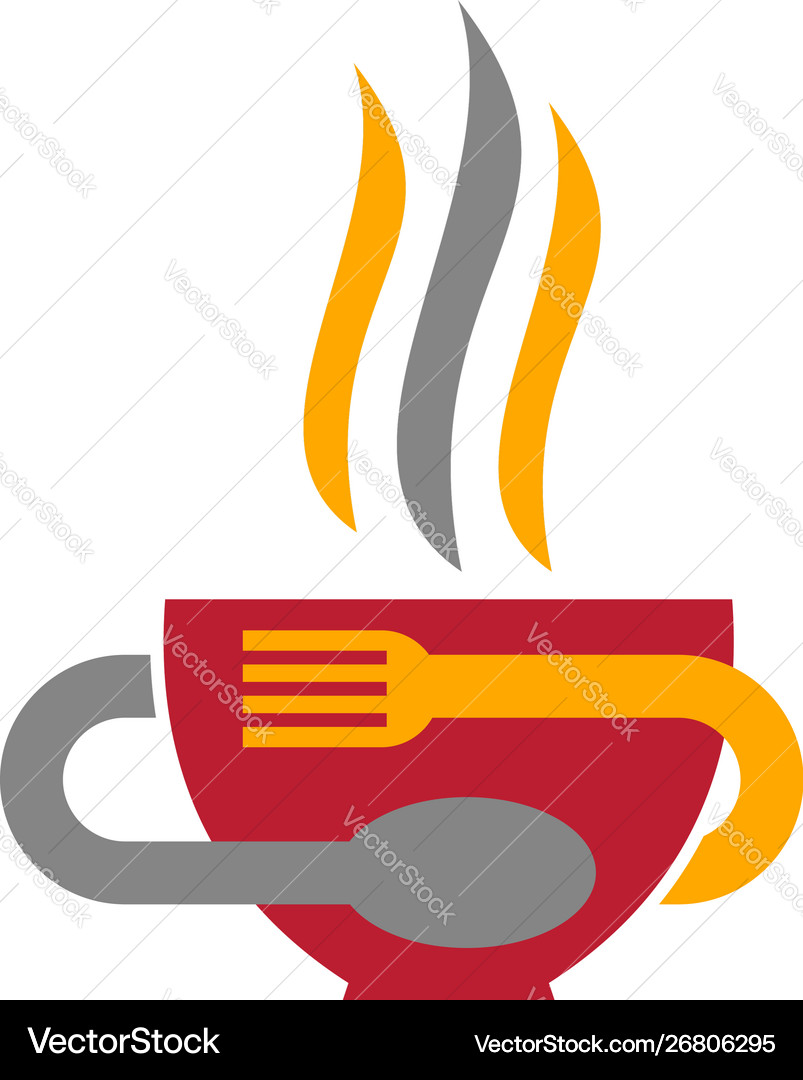 Restaurant service abstract logo template symbol Vector Image