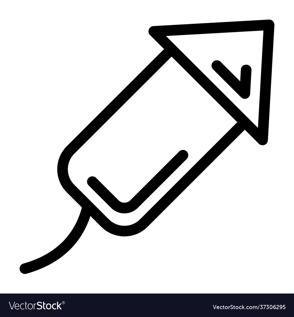 Rocket firecracker Royalty Free Vector Image - VectorStock